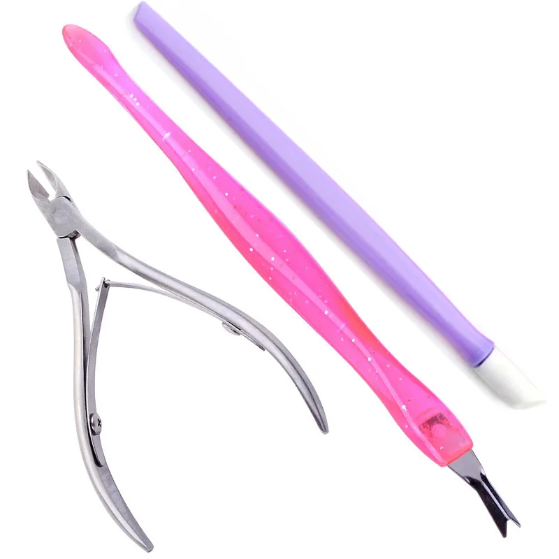 Thinkboo3 pec /set Stainless Steel Nail Cuticle Spoon Pusher +Nail ...