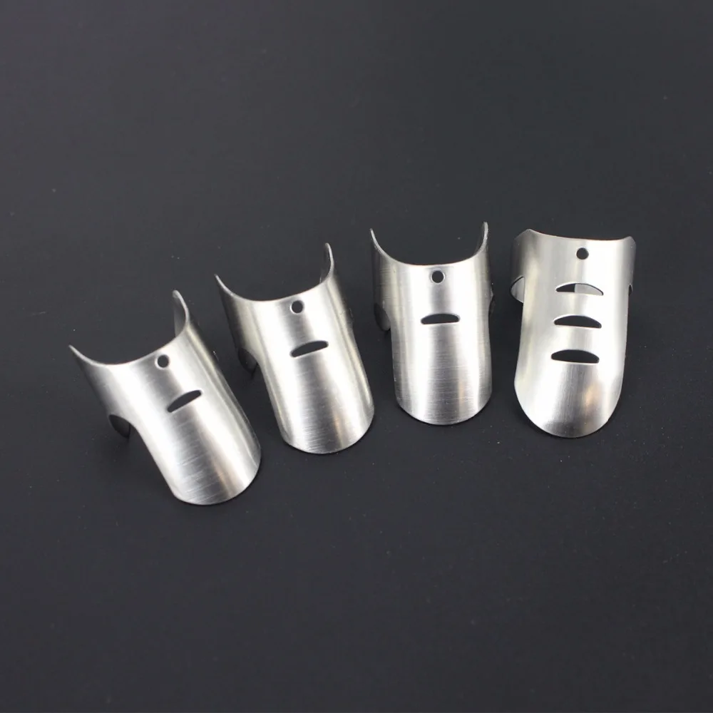 Nosii 4pcs Kitchen Stainless Steel Finger Nail Protector Hand Cut Guard ...
