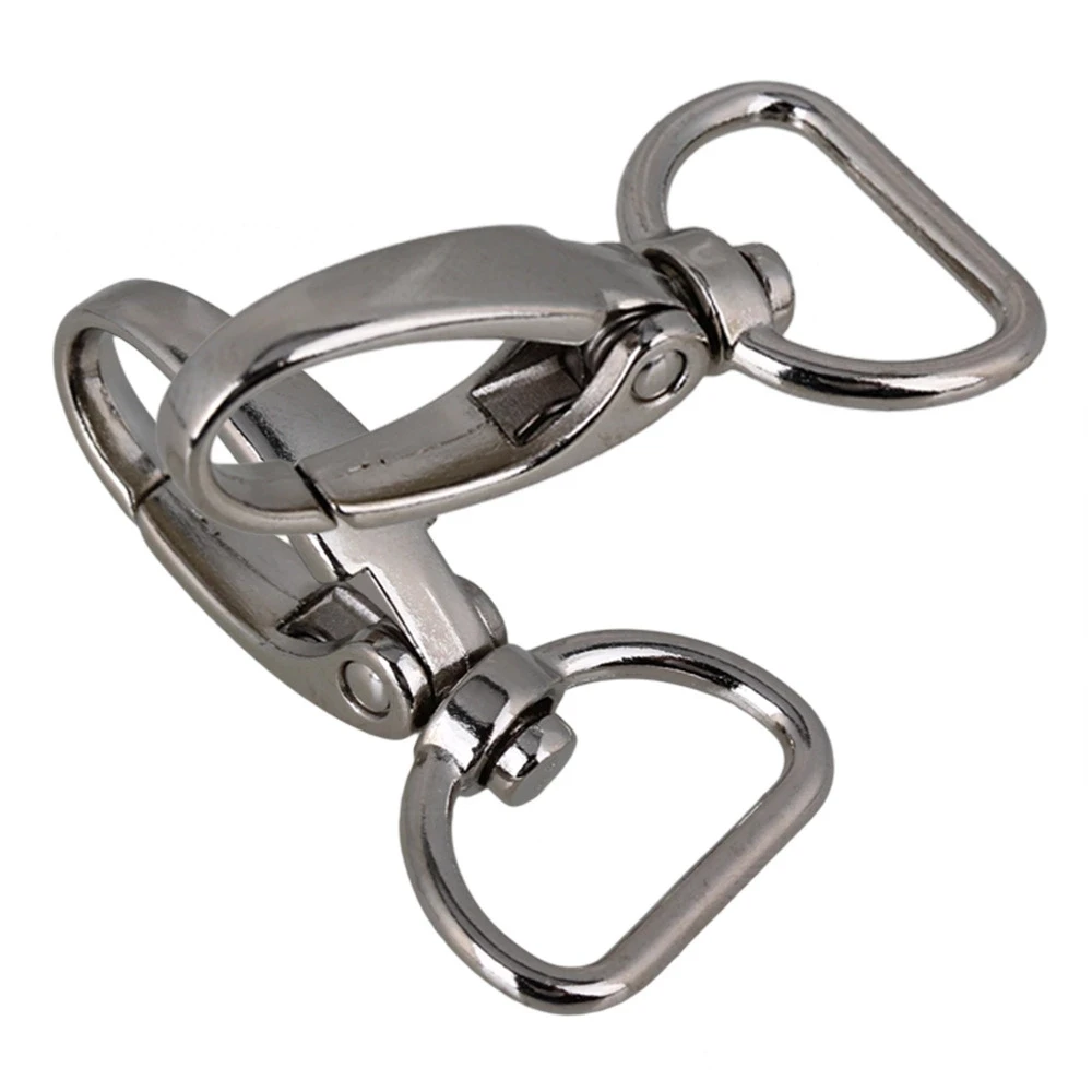 10 x Silver 360 degree Swivel Metal Plated Zinc Alloy Clasps Buckle ...