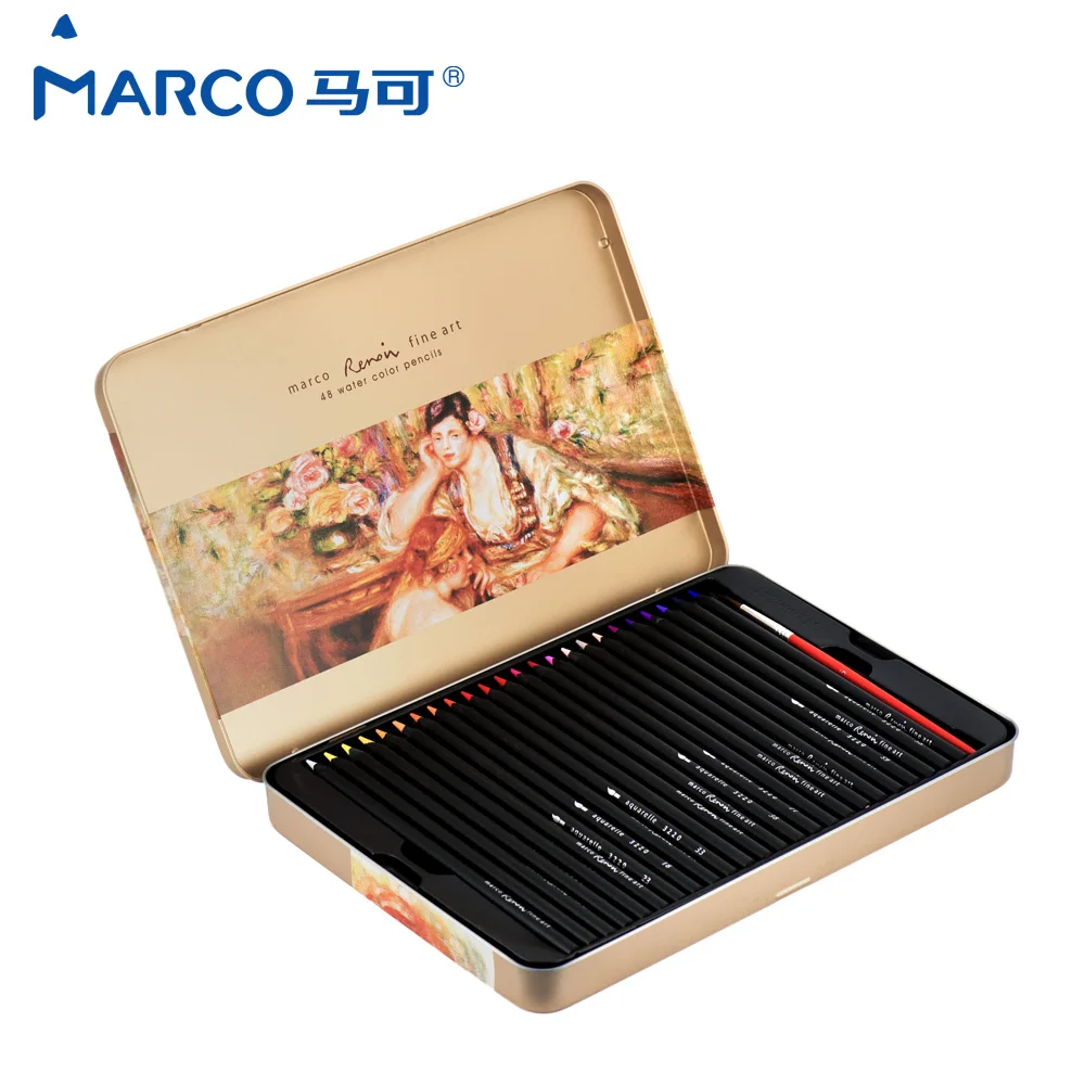 Marco Raffine 36/48 Colored Pencils Set Colors Art Drawing Pencils for ...