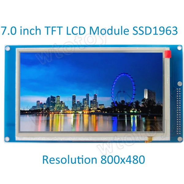 7 Inch Tft Lcd Module 800x480 Ssd1963 W Touchpad Pwm Avr Stm32 Arm In
