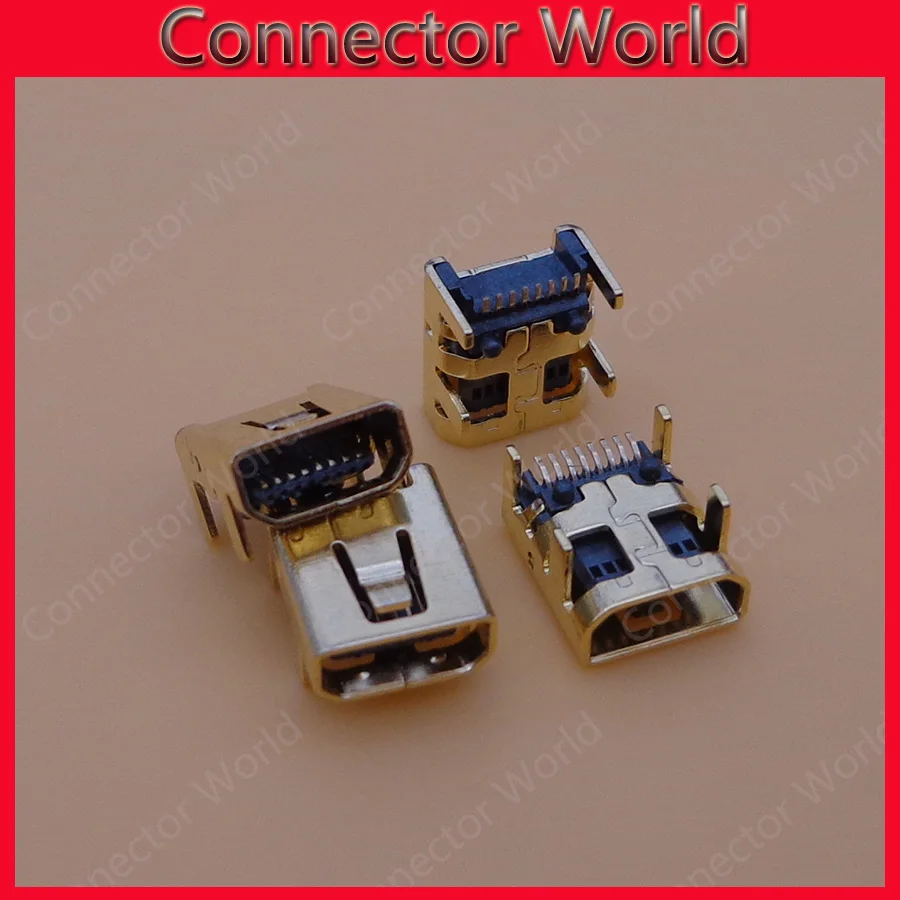 50 teile/los 4 DIP fuß 8Pin Mini USB Buchse, mini usb anschluss für ...
