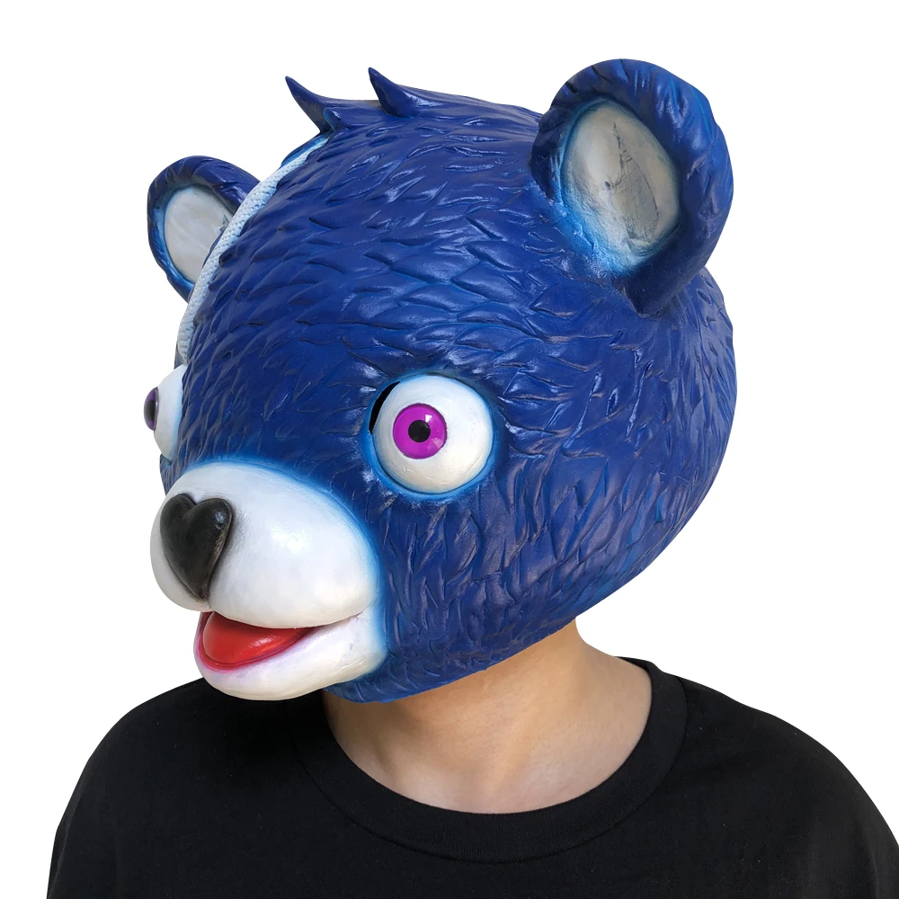 Women Cute Bear Head Mask Halloween Latex Adults Masks Cosplay Costumes ...