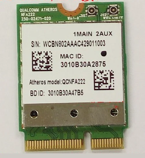 Atacado novo para atheros qcnfa222 ar5bwb222 ngff 802.11a/b/g/n 2.4ghz ...