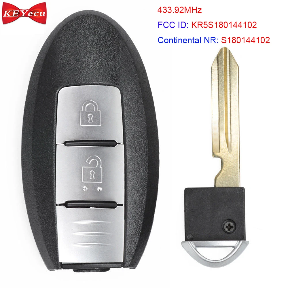 KEYECU for Nissan Pulsar Qashqai X Trail Replacement Smart Remote Car ...