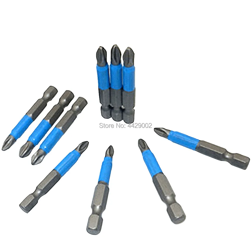 10pcs PH2 Phillips Screwdriver Bits 50mm Plasterboard Drywall Magnetic ...