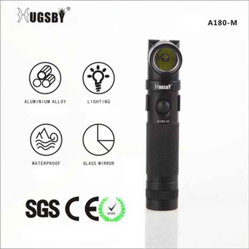 aa Battery Powered LED Flashlight with Magnet, Small LED Torch with 180 ...