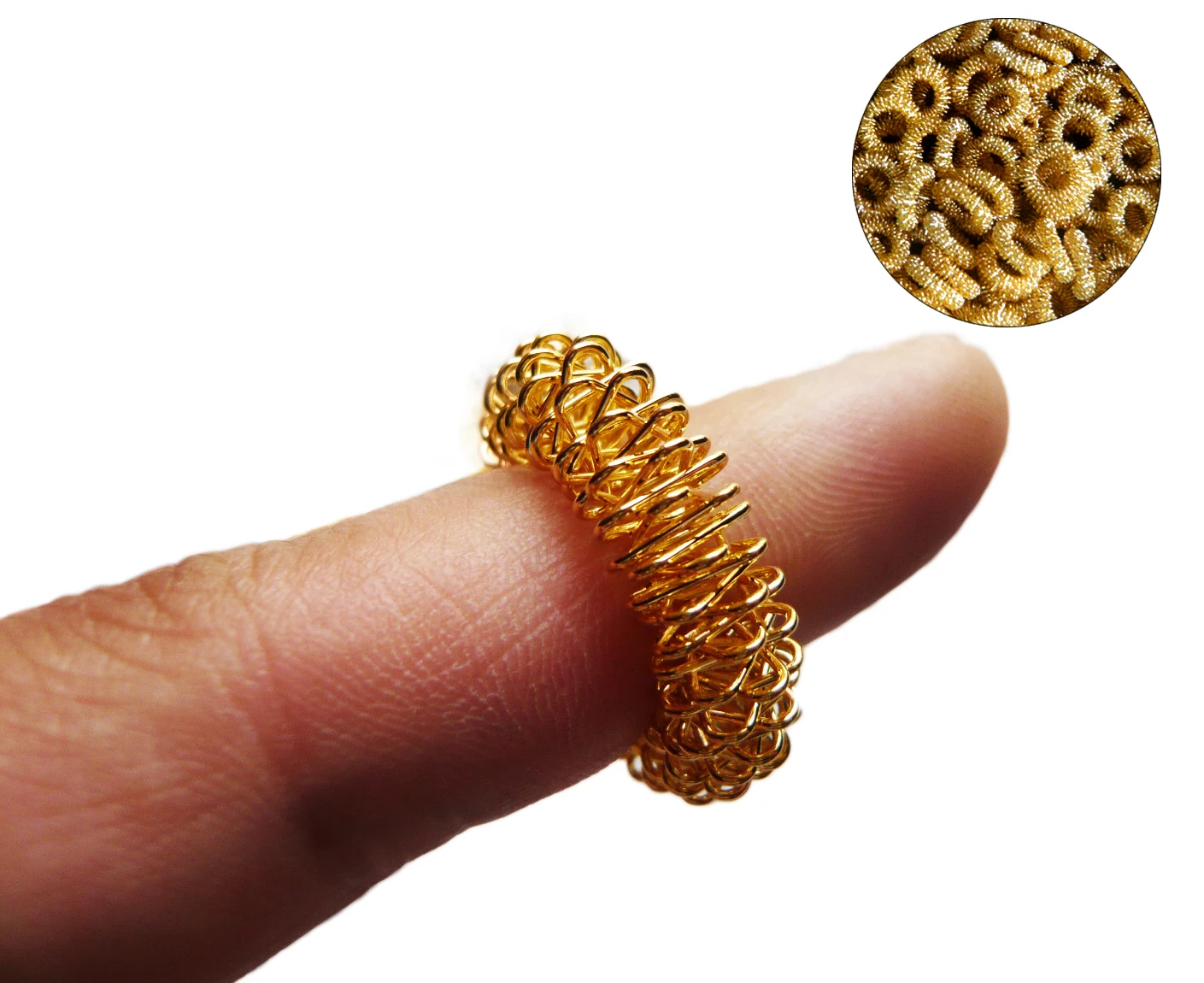 New 10pcs Finger Massage Ring Durable Acupressure Massager Finger Ring Massage Health Tool High