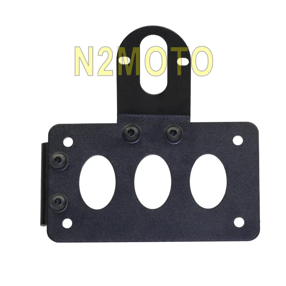 Motorcycle Retro Custom Side Mount License Plate Bracket 3/4" Alex ...