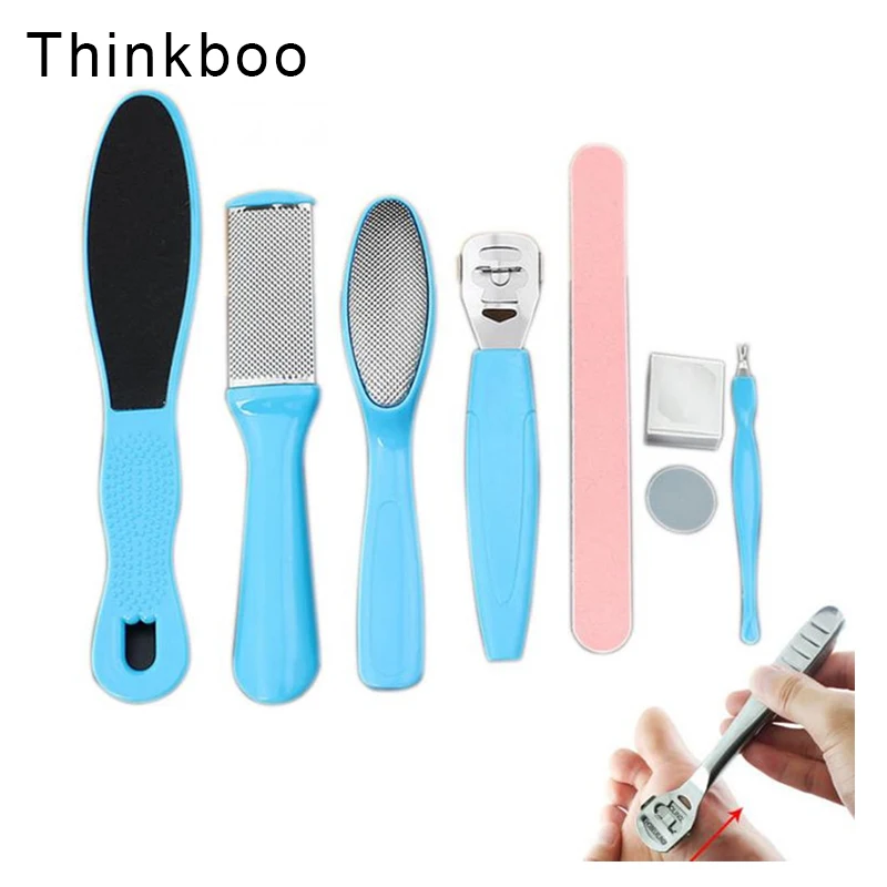 8pcs Foot Pedicure Set Dead Hard Skin Callus Remover Scraper Pedicure ...