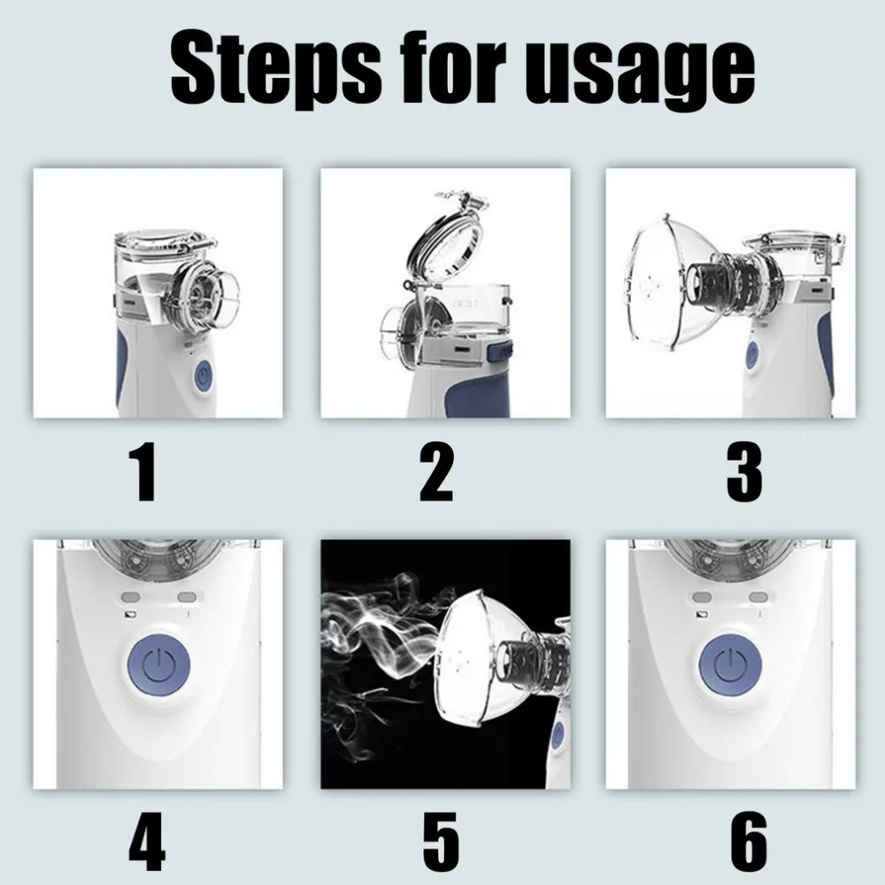 Mini Handheld Nebuliser Steaming Tool Health Care Atomizer Portable ...