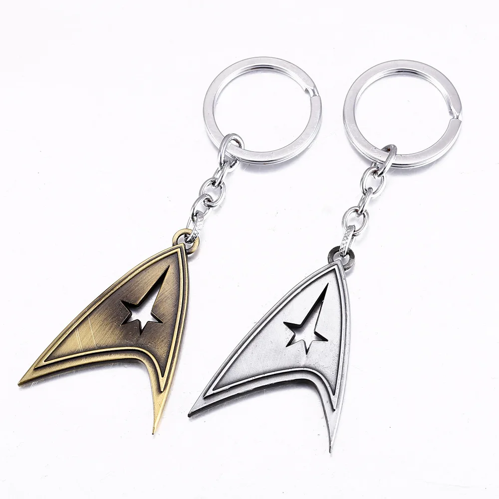 Hot Movie Star Trek Keychain Starfleet Key Chain Startrek Keychains Key ...