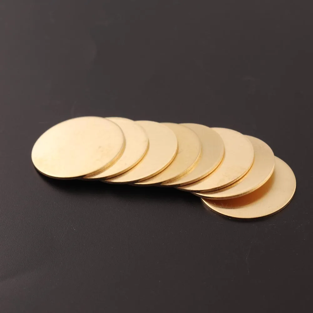 10pcs Copper Round Blank copper stamping brass blanks metal disc ...