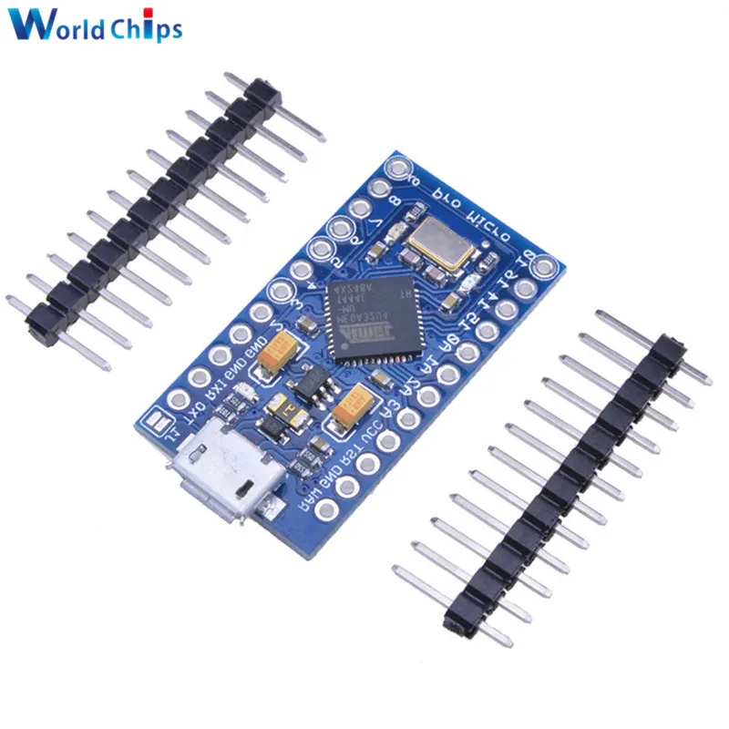 Micro USB ATmega32U4 Pro Micro 3.3V 8MHz Board Module For Arduino ...