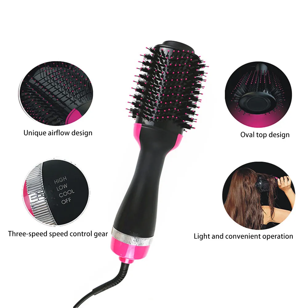 Hot EU US UK PLUG Multifunctional Rotating Dryer Hair Comb ...