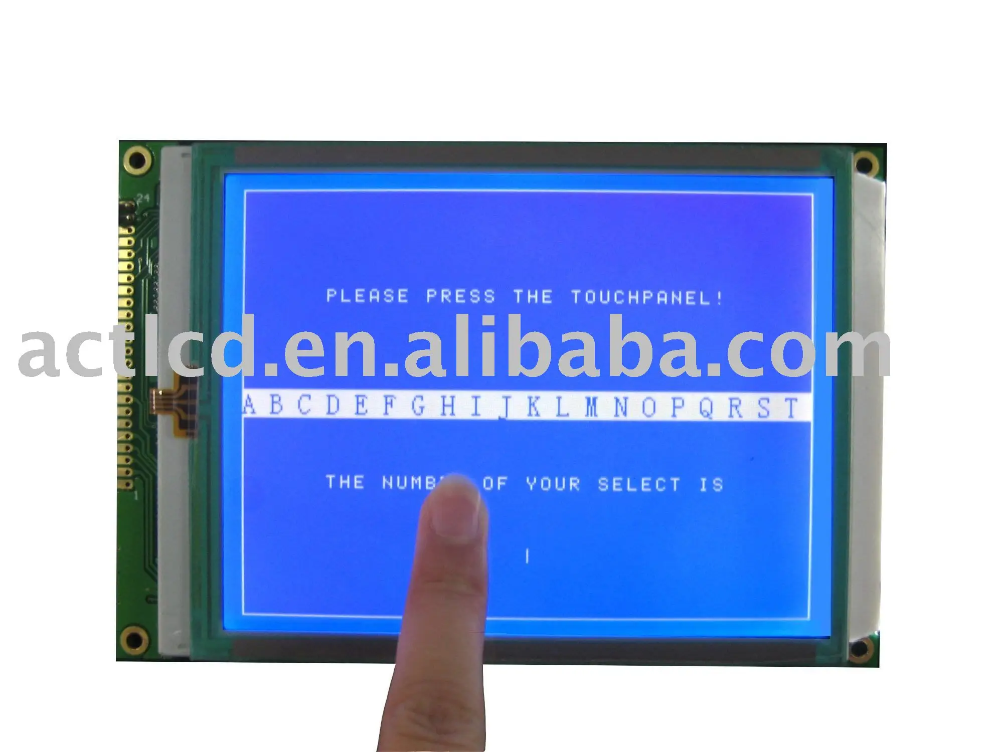 graphic LCD display module 240x128 T6963C 4 wire with touch screen|wire ...
