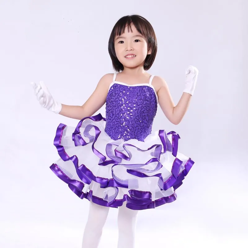 Ballet Tutu Dress Girls Gymnastics Leotard Dancewear Ballet Clothes ...