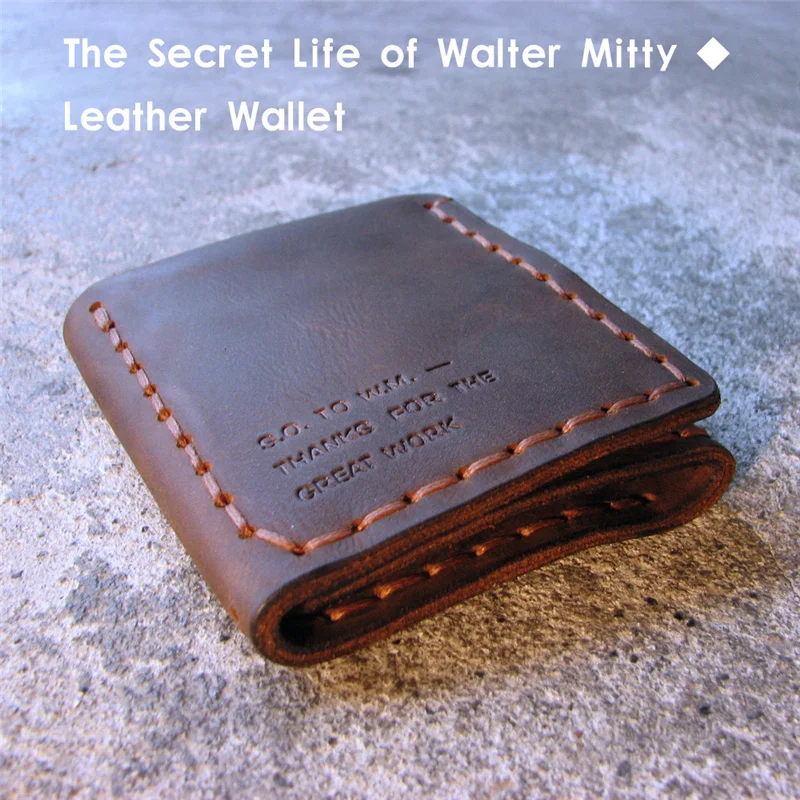 The Secret Life of Walter Mitty wallet men vintage genuine leather Gift ...