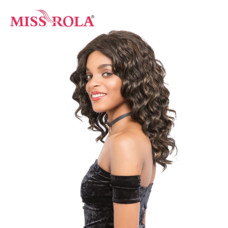 Miss Rola Curly Synthetic Lace Wig 4/30# 2 14 Inch Medium Long Hair ...