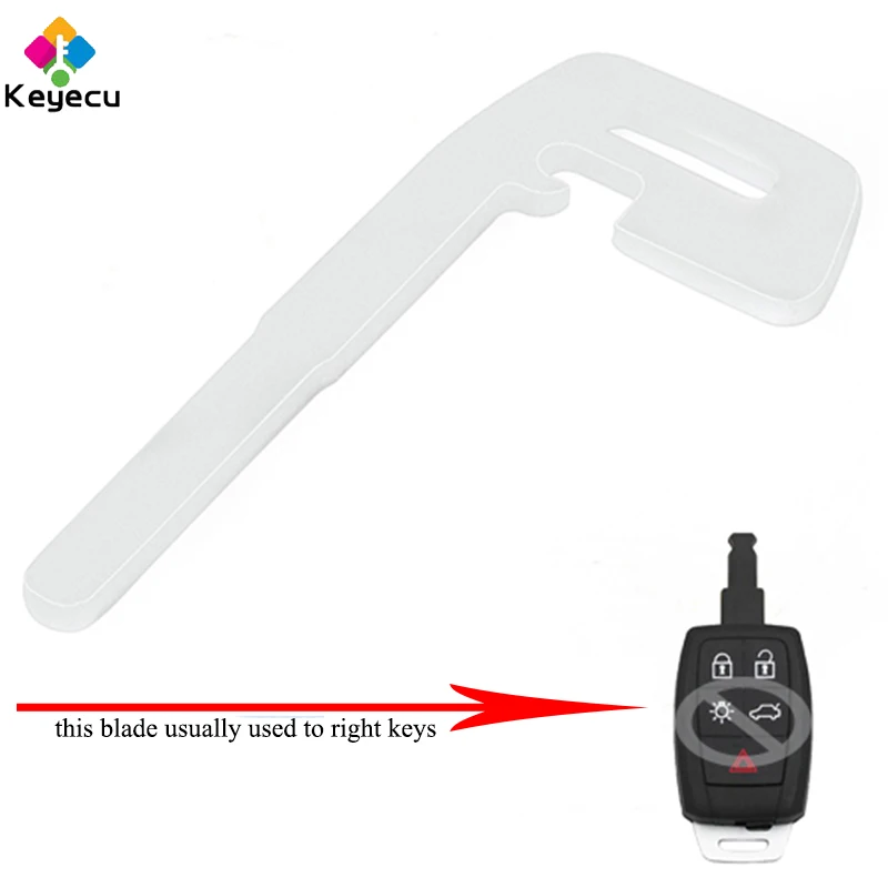 KEYECU Pair Replacement Uncut Smart Insert Emergency Key Blade (Little ...