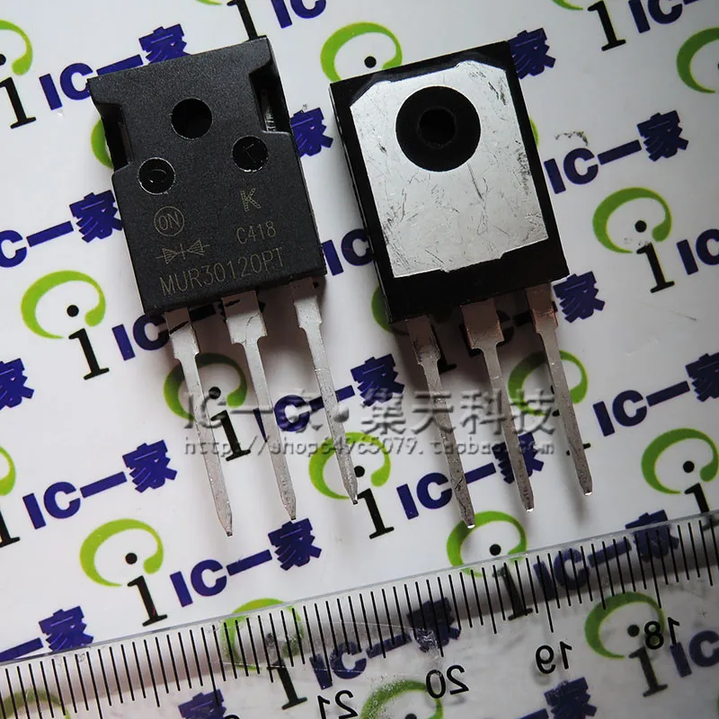 50PCS MUR30120PT new 1200V/30A TO247 fast recovery diode chip|chip card ...