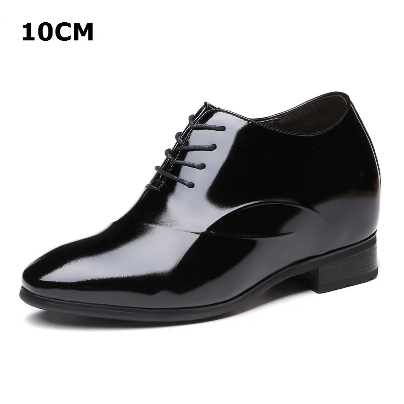 New 2017 Classic Black Patent Leather Heightening Increasing Elevator ...