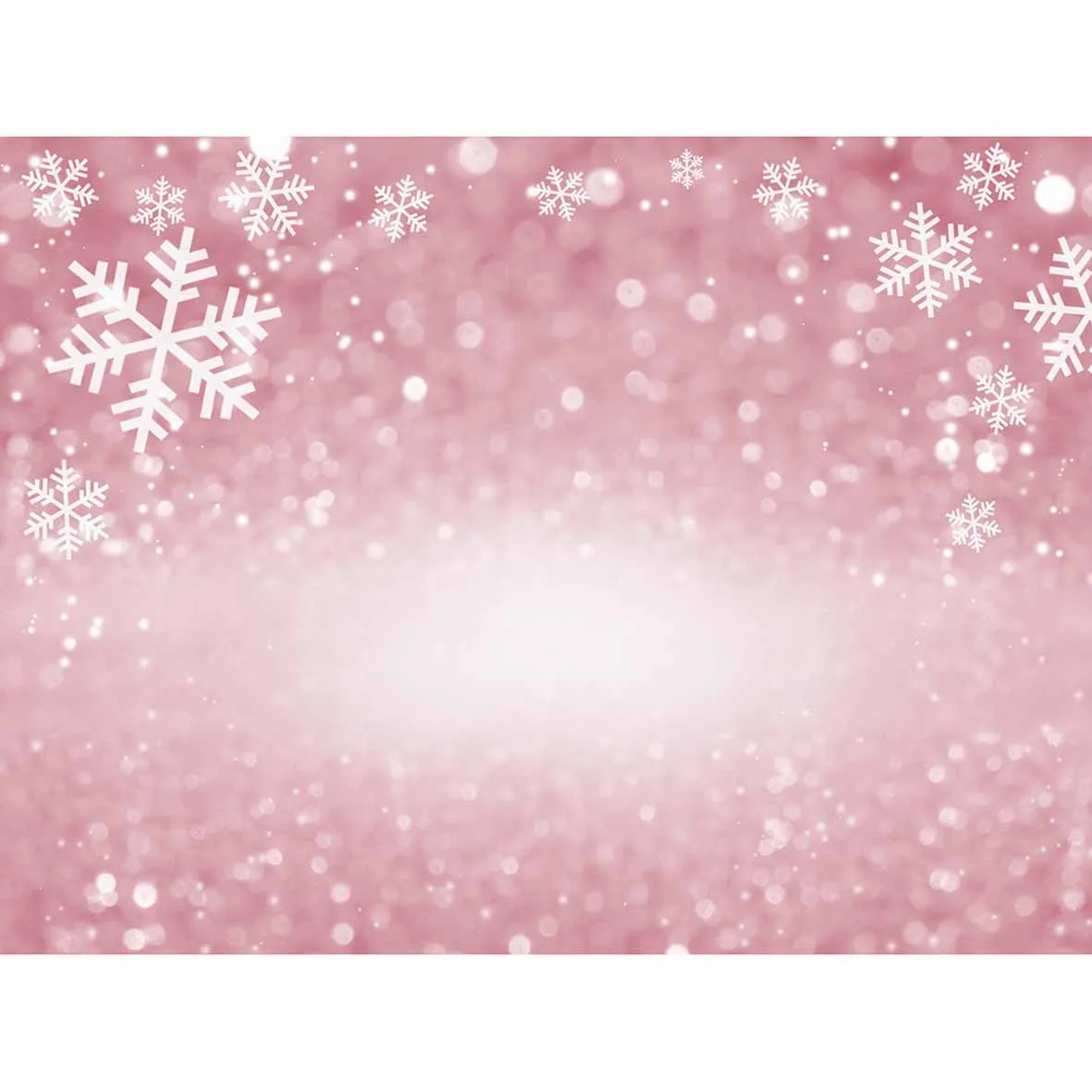 Pink Sparkly Snowflakes