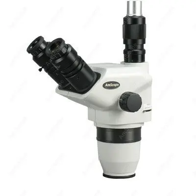 Microscope Head-amscope 2x-225x Trinocular Stereo Zoom Microscope Head ...