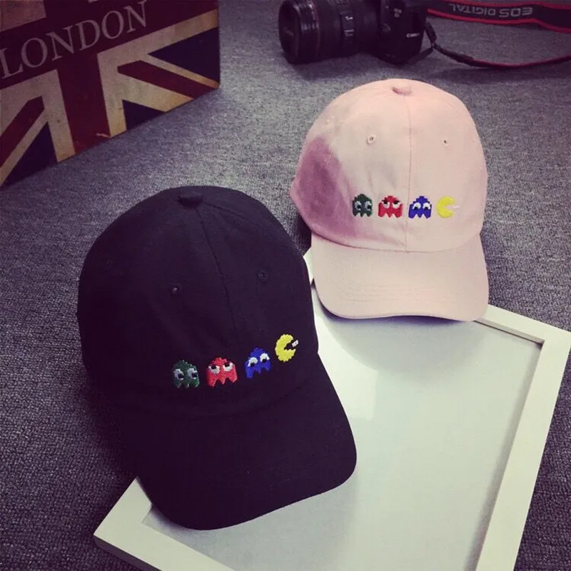 New Fashion Cute game worm Caps Young Youth Women Girls Pink Caps ...