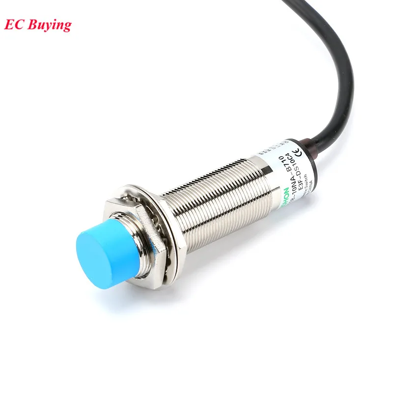 10mm Distance 3-Wire DC NPN Normally Open Inductive Proximity Approach Sensor Switch Detector ...