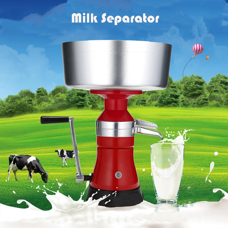 12L-Hand-Manual-Milk-Separator-Degreasing-Machine-Milk-Centrifuge-Cream ...