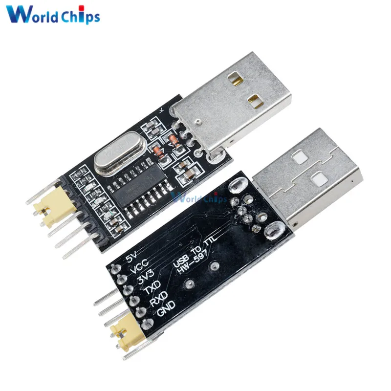 10PCS USB to TTL 변환기 모듈 CH340 CH340G UART 어댑터 3.3V 5V 교체 Pl2303 CP2102 ...