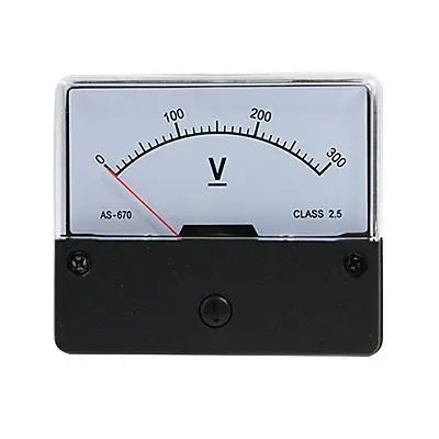 YS 670 DC 300V Volt Analog Panel Mount Meter Voltmeter|analog voltmeter ...
