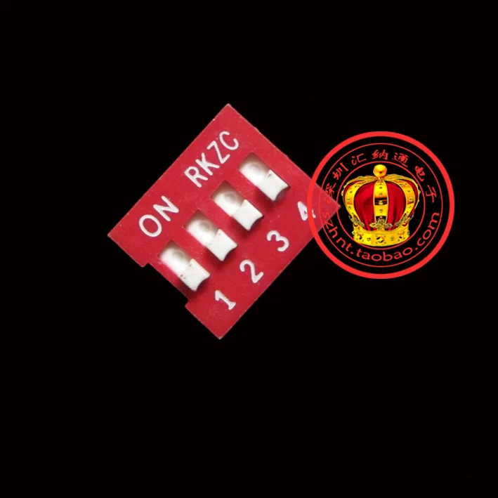 New 4P dial switch flat dial switch 4 position toggle switch pitch 2 ...