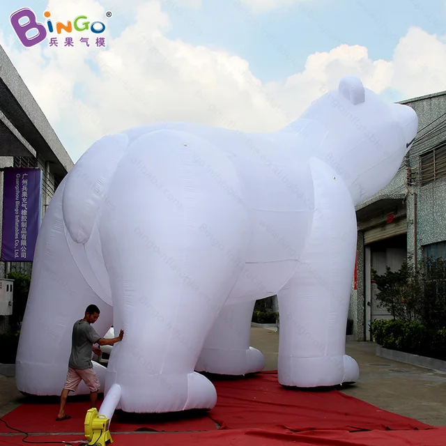 Christmas Polar Bear For Advertising Event Decoration Outdoor Giant 6m ...