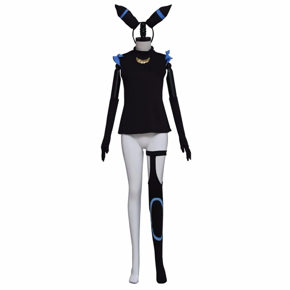 Anime Pokemon Umbreon Human Cosplay Costume - AllCosplay.com