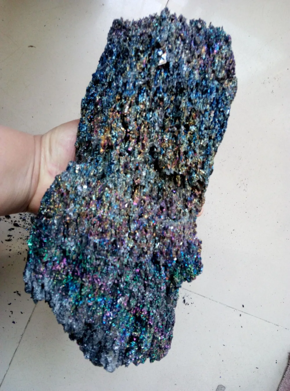 9.84"silicon Carbide Carborundum Sparkly Rainbow Large Crystal 1960g ...
