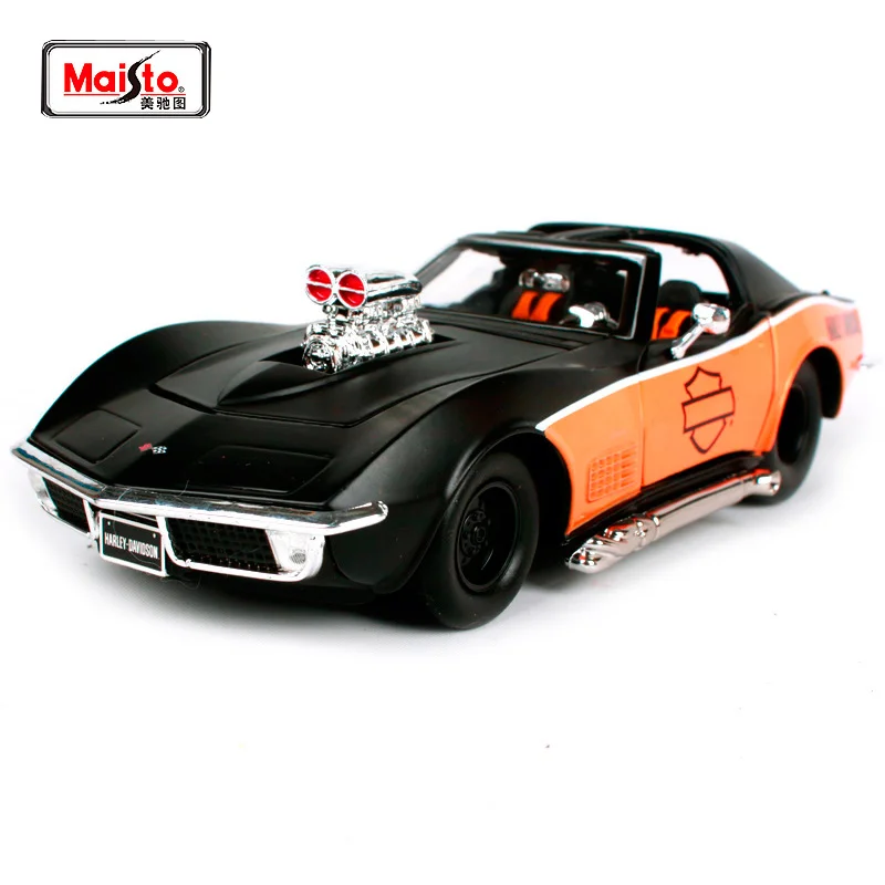 Maisto-1-24-1970-Chevrolet-Corvettes-Diecast-Model-Car-Toy-New-In-Box ...