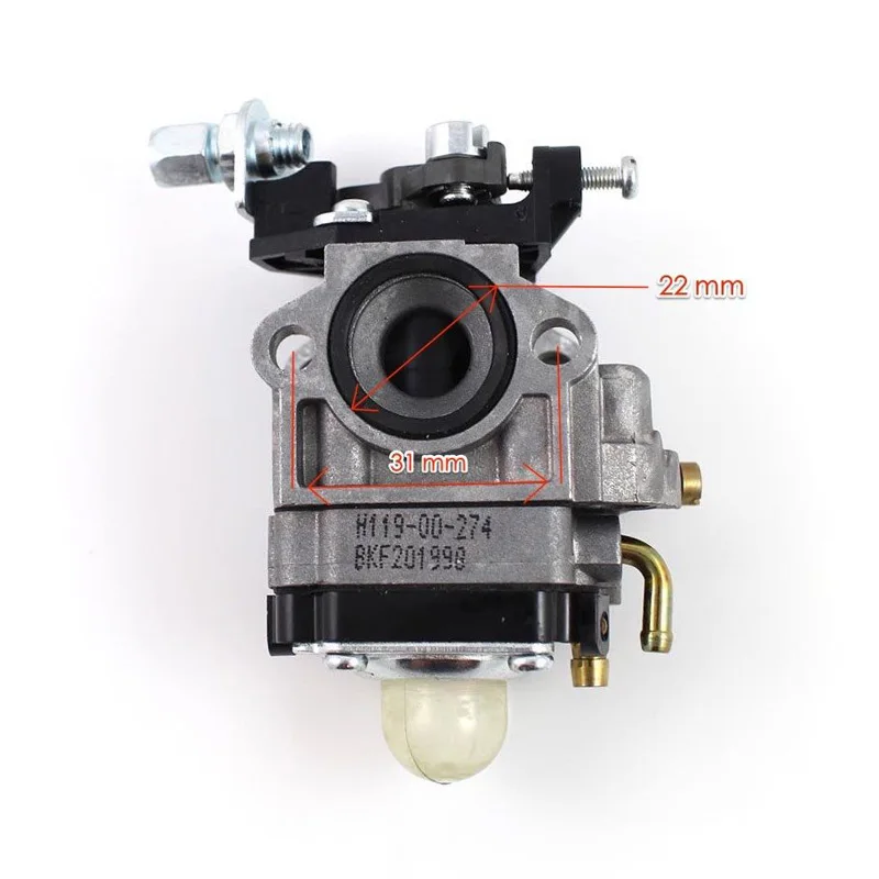 Ruixing H119 26cc Lawn Mower Engine Carb Carburetor Replacement Kit ...