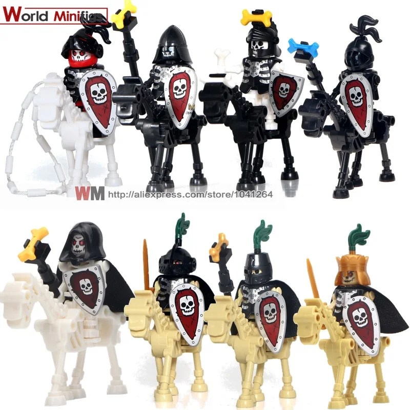 Singles Sale AX9815 Legoings Skeleton Knights Medieval Castle Knights ...