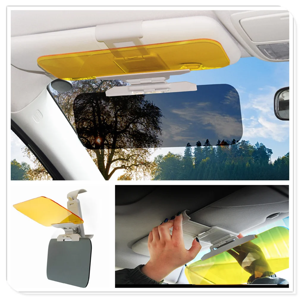 Pala de Sol do carro HD Anti Luz Solar Dazzling Goggle Condução Espelho ...