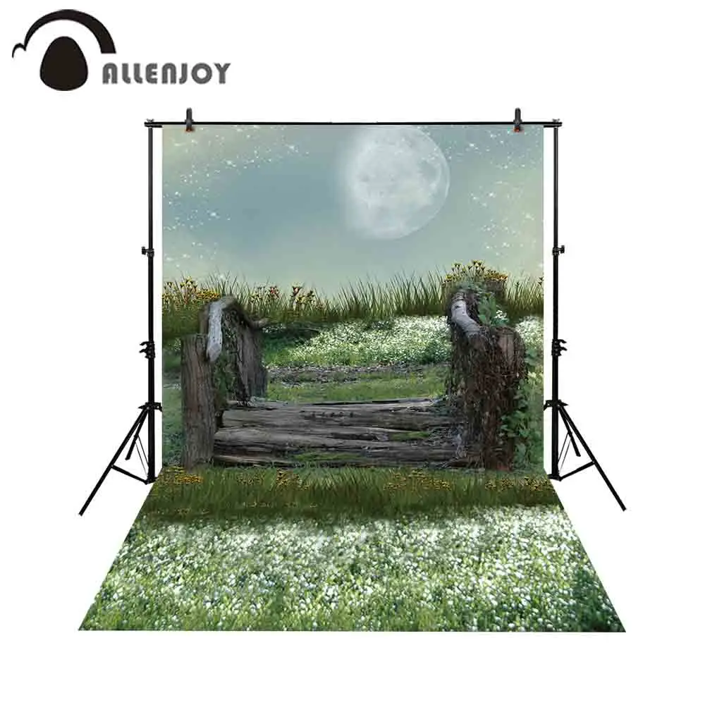 Allenjoy background for photo studio flower grass starry sky wood ...