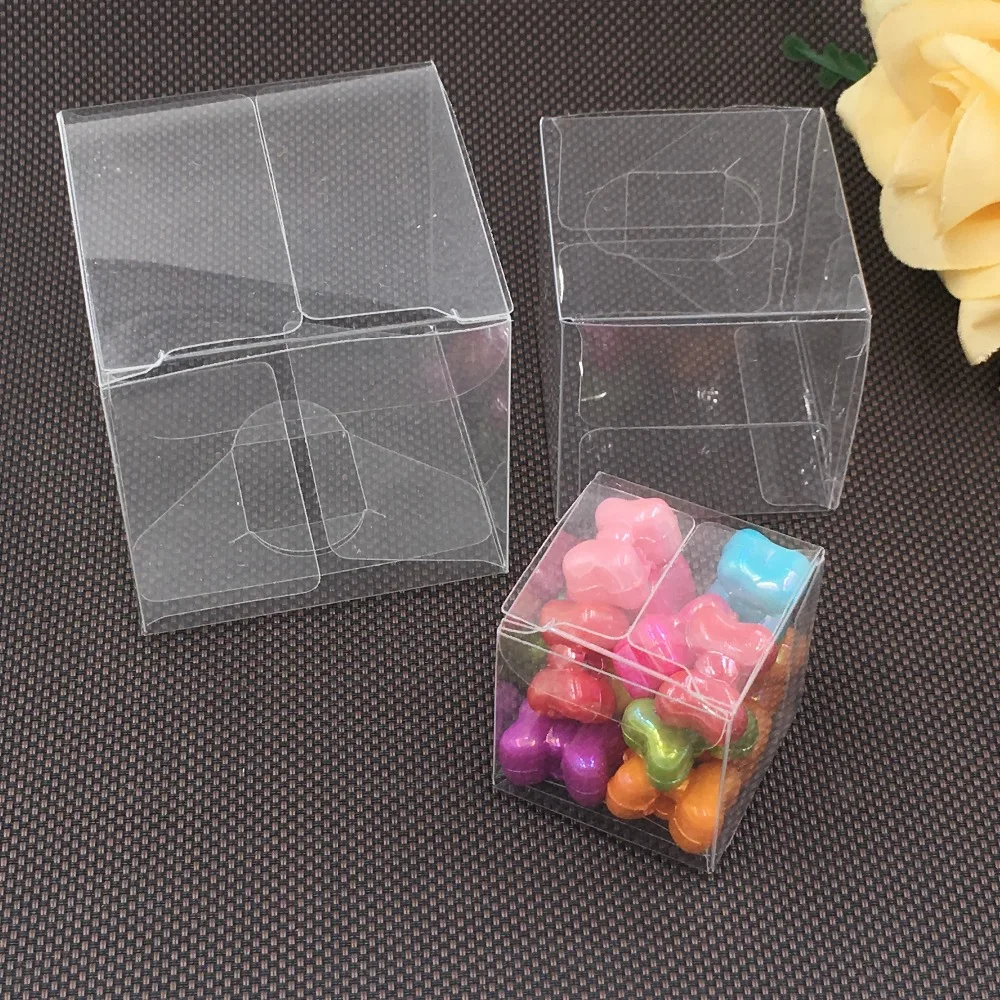 20Pcs Transparent Handmade PVC Candy Boxes Plastic Clear PVC Boxes ...