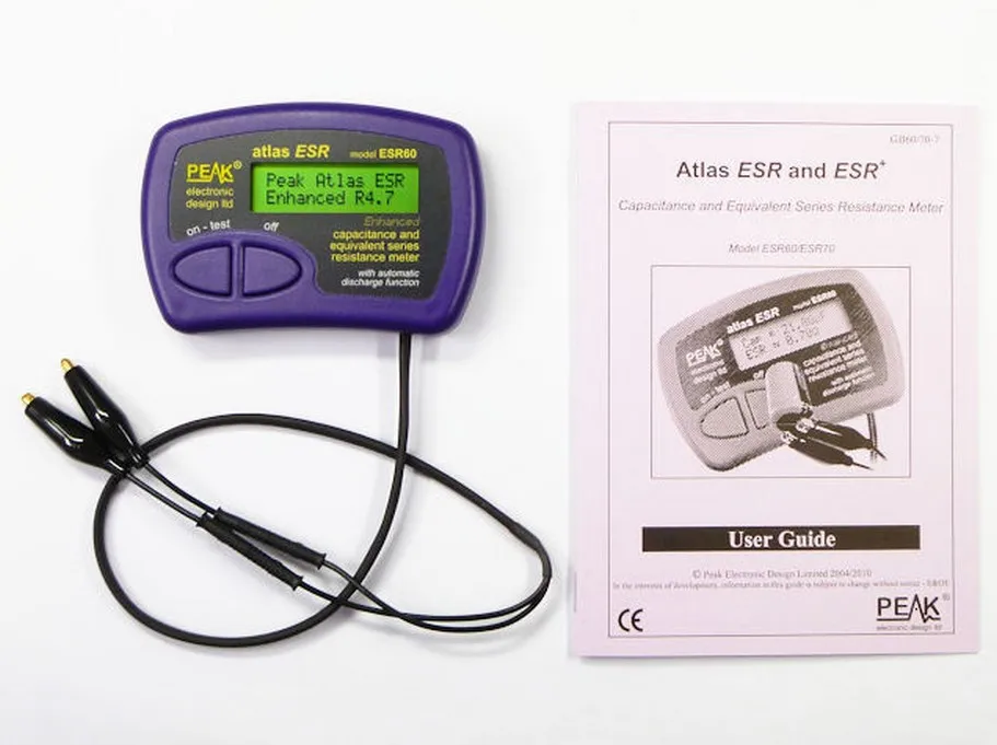 送料無料 ESR と容量計ピーク ESR60 アトラス ESR コンデンサアナライザー ESR60 ESR コンデンサアナライザー ...