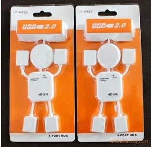 Usb extension hub usb2.0 human shape hub splitter four hubs|usb ...