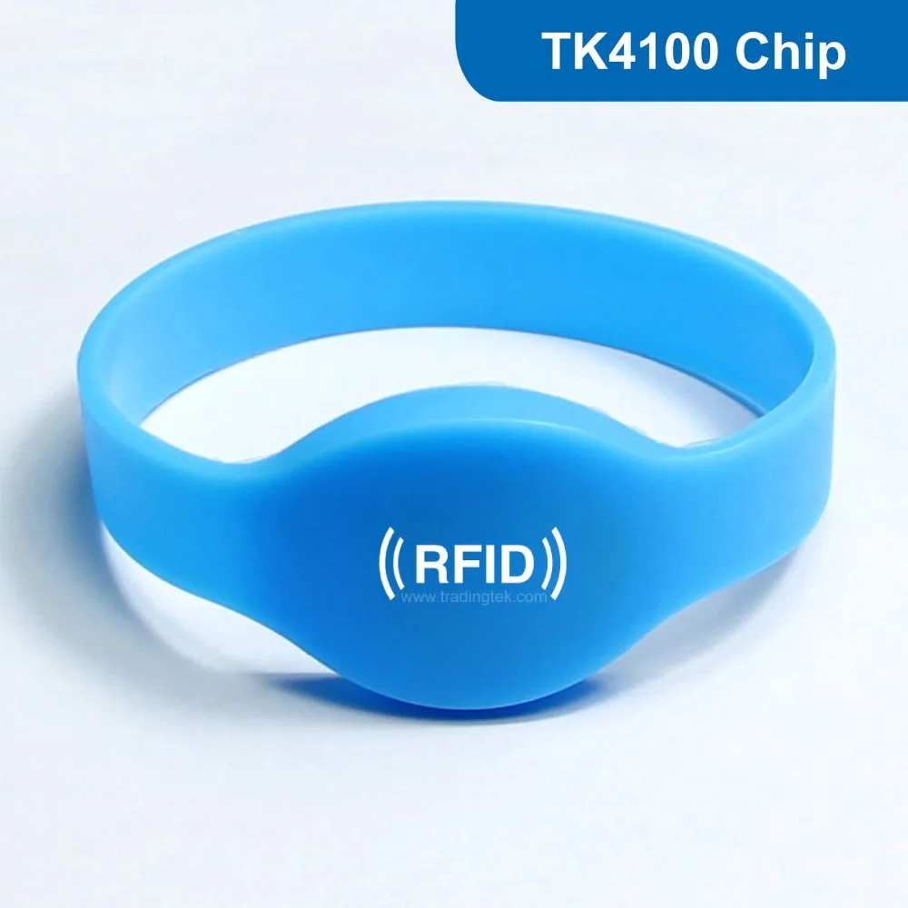 WB01 Silicone RFID Wristband RFID Bracelet 125KHZ 64BITS R/O ...