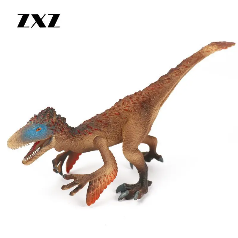 ZXZ Solid PVC Jurassic World Dinosaur Model Utahraptor With Movable Arm ...