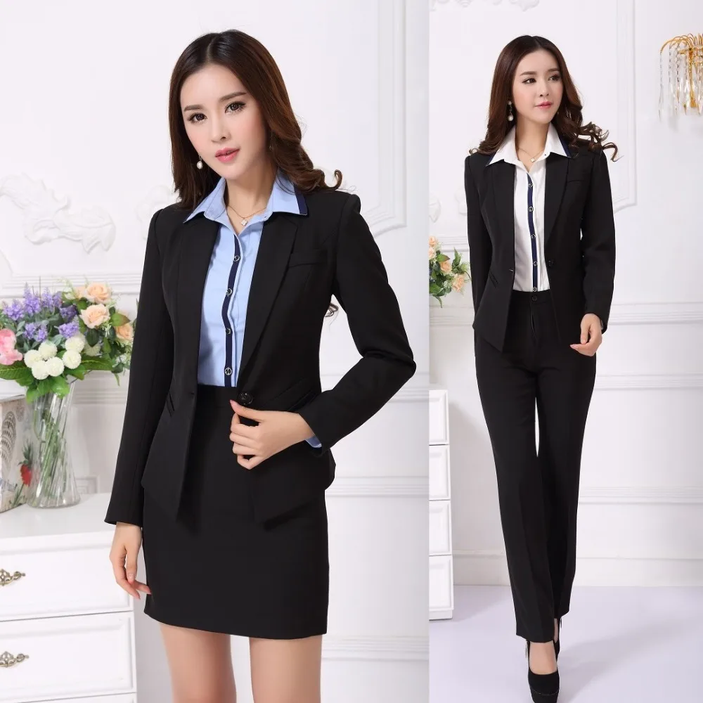 New Style 2014 Spring Autumn Formal Blazer Women Business Suits Formal ...