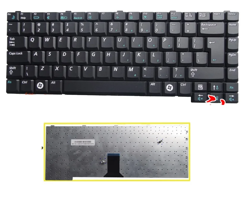 SSEA New Laptop UI Keyboard English For Samsung R50 R55 Series|laptop ...