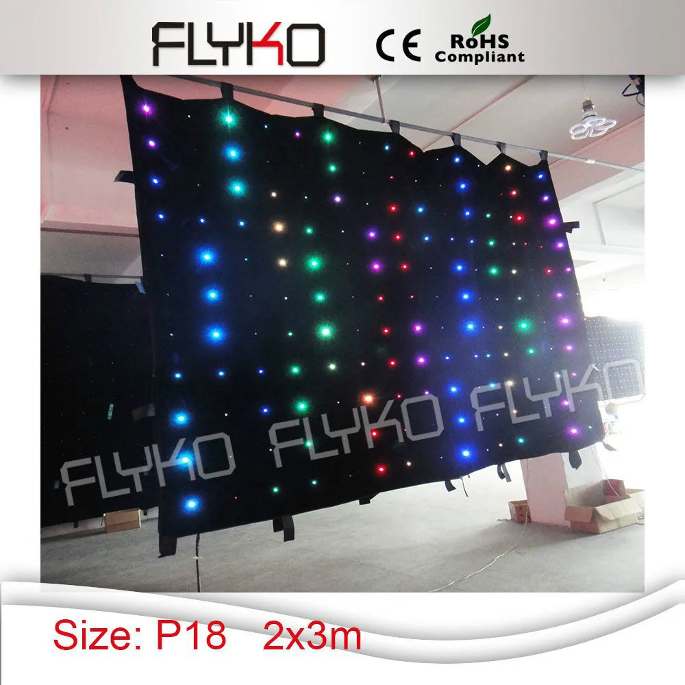 Flexible led video curtain,led vision curtain,DMX dj backdrops,size can ...